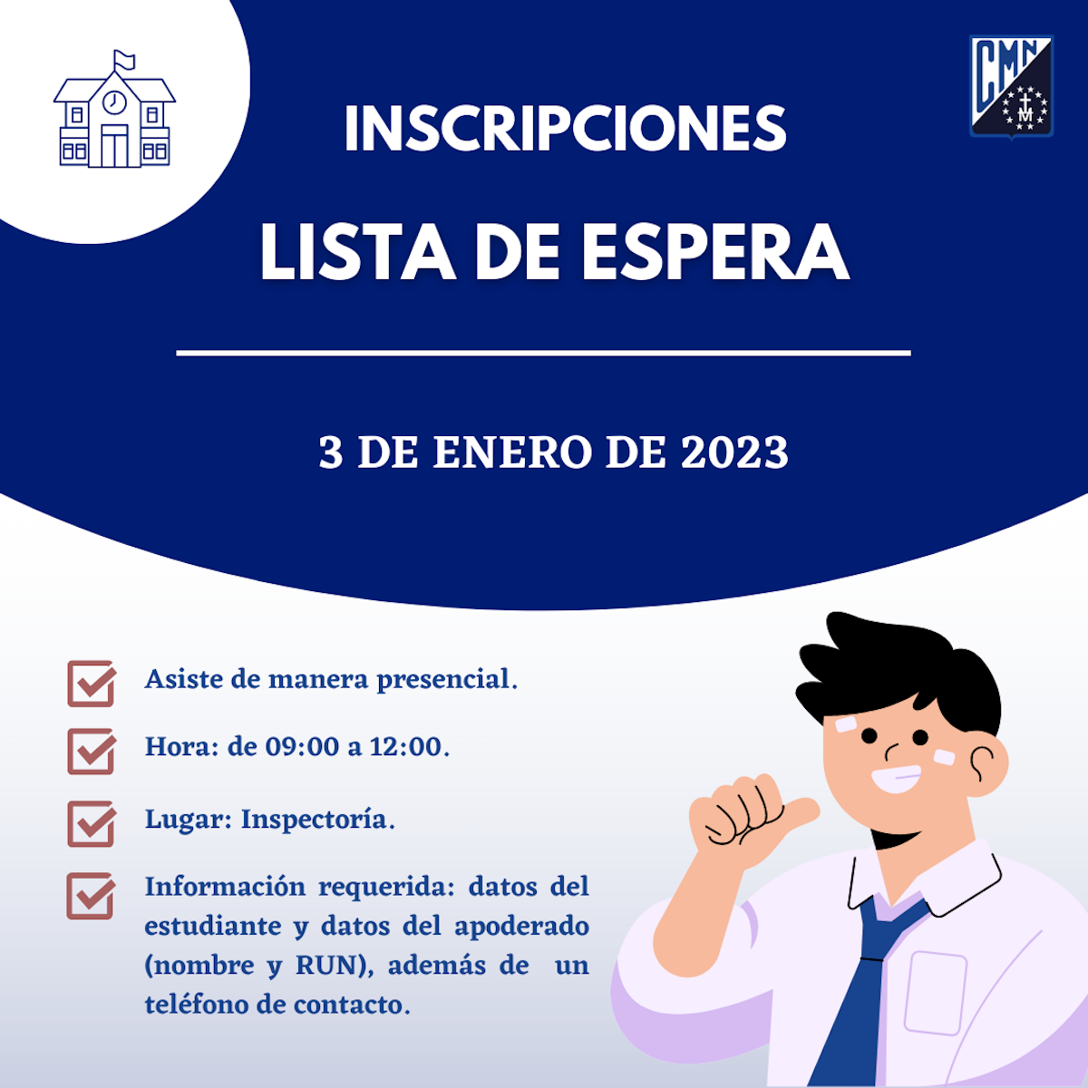 LISTA DE ESPERA – Colegio Margarita Naseau